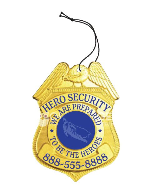 Shield Air Freshener Badge – Owl Badges
