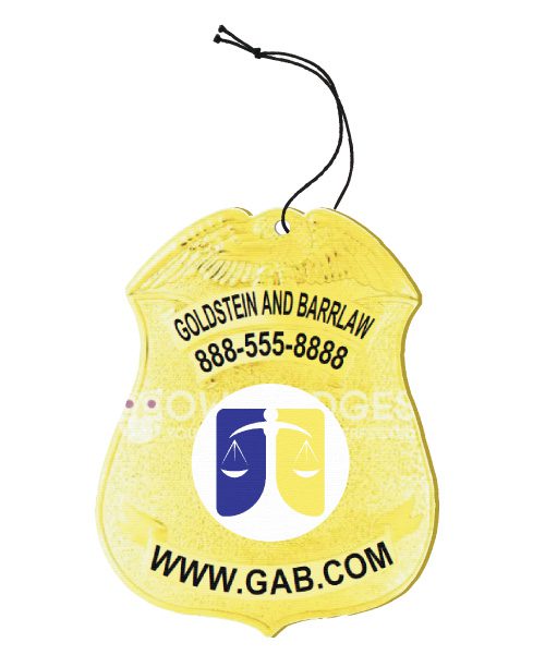 Shield Air Freshener Badge – Owl Badges