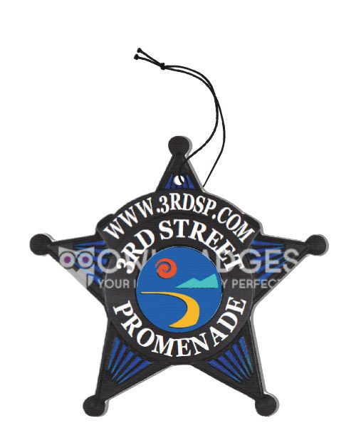 5 Point Star Air Freshener Badge – Owl Badges