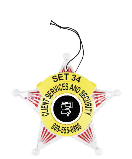 5 Point Star Air Freshener – Owl Badges