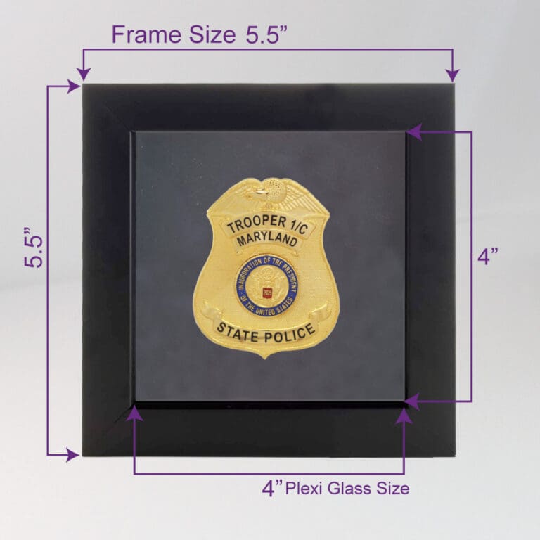 Police Badge Shadow Box | Order With A Custom Police Badge