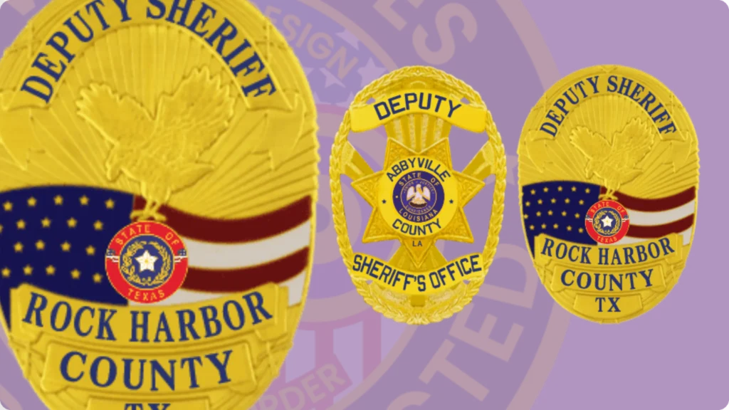 Custom Sheriff Star Badges | 5 & 6 Point Stars