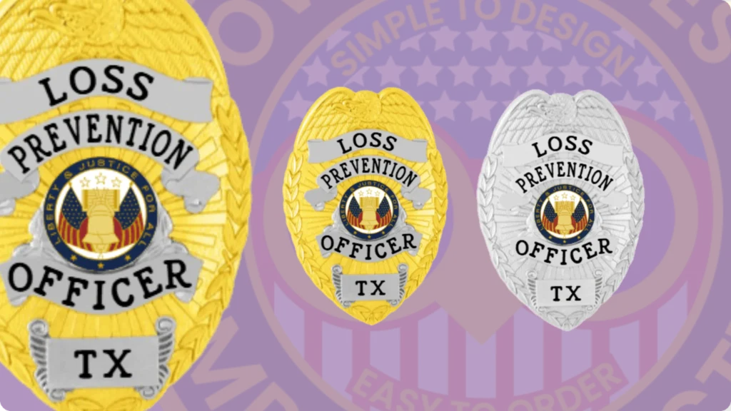 Custom Loss Prevention Badges | Design Online | Owl Badges