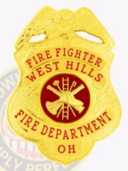 Buy Custom Firefighter Badges | Personalized Fireman Badges