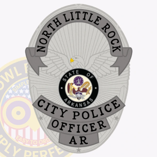 Police Badge Patch BD6-J1 | Custom Patch | Owl Badges