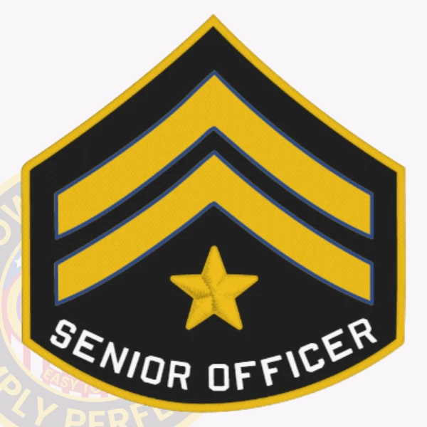 Custom Chevron Patch For Senior Lead Officers - Save 70%