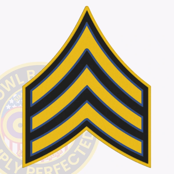 Police Rank Chevron SGT Sergeant PRC1-SGT | Owl Badges
